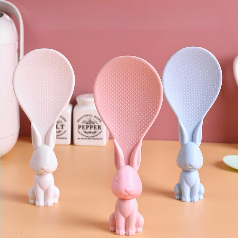 Rabbit Standing Non-Stick Rice Spoon (Pack of 3) – Space Life Store