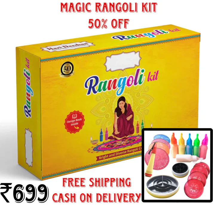 Magic Rangoli Kit – Create Stunning, Mess-Free Rangolis Instantly 🎨 ...